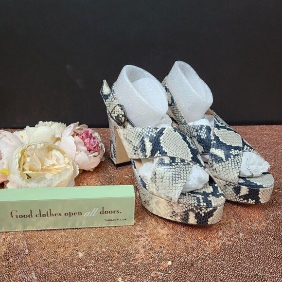 Stuart Weitzman | Shoes | Stuart Weitzman Snake Skin Platform Heels ...